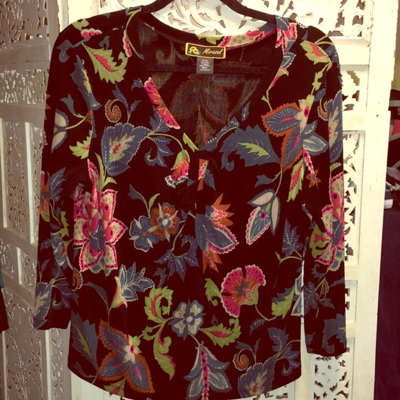 Mirasol | Tops | Multi Colored Blouse Large | Poshmark